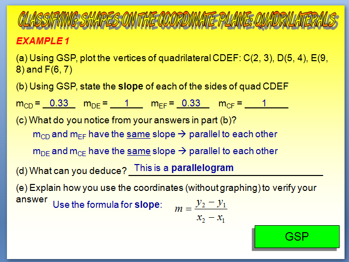 Chapter 2.8 (Part 2) - Classifying Shapes on the Coordinate Plane ...